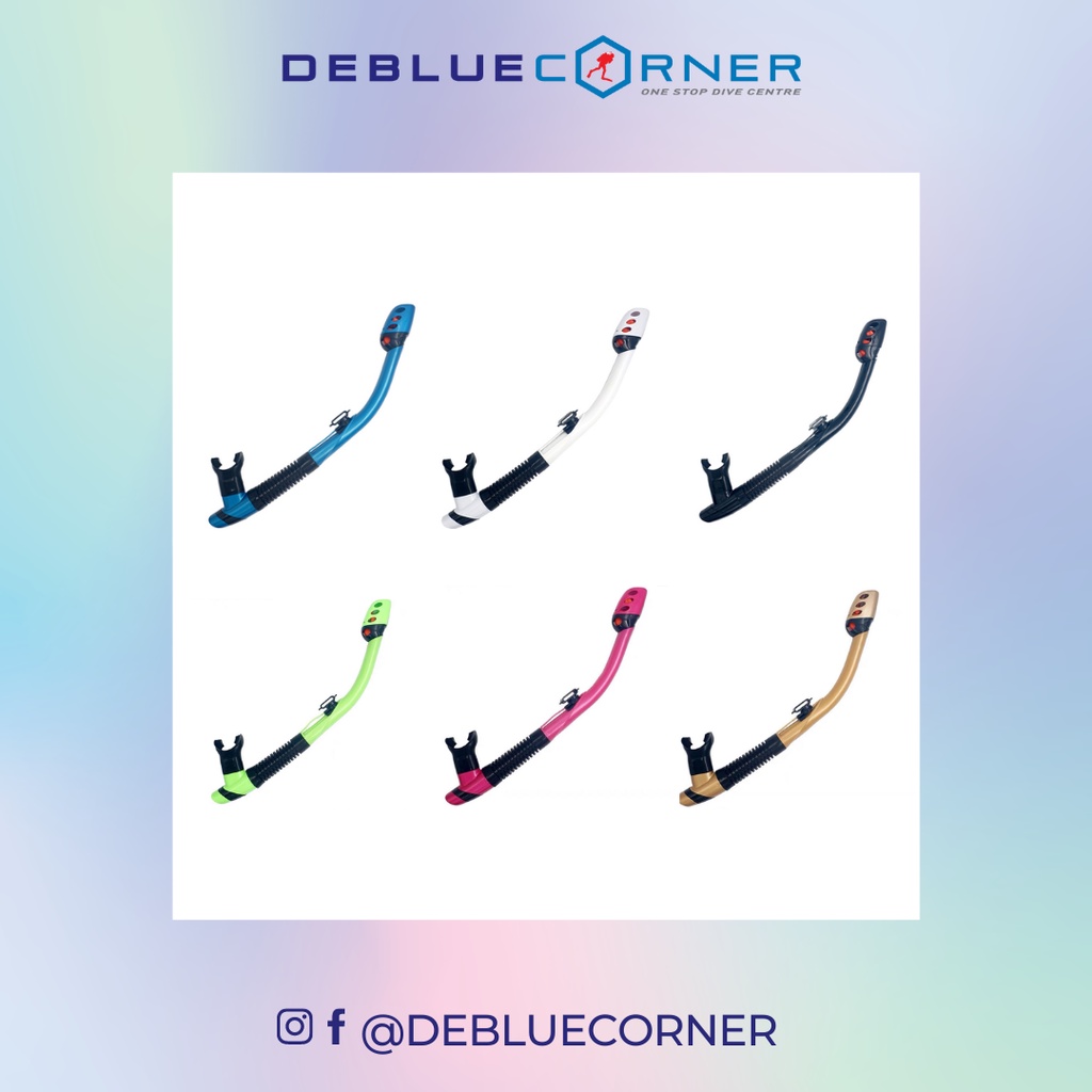 OXEAN Full Dry Snorkel (Scuba Diving/Snorkeling/Freediving) 100% ...