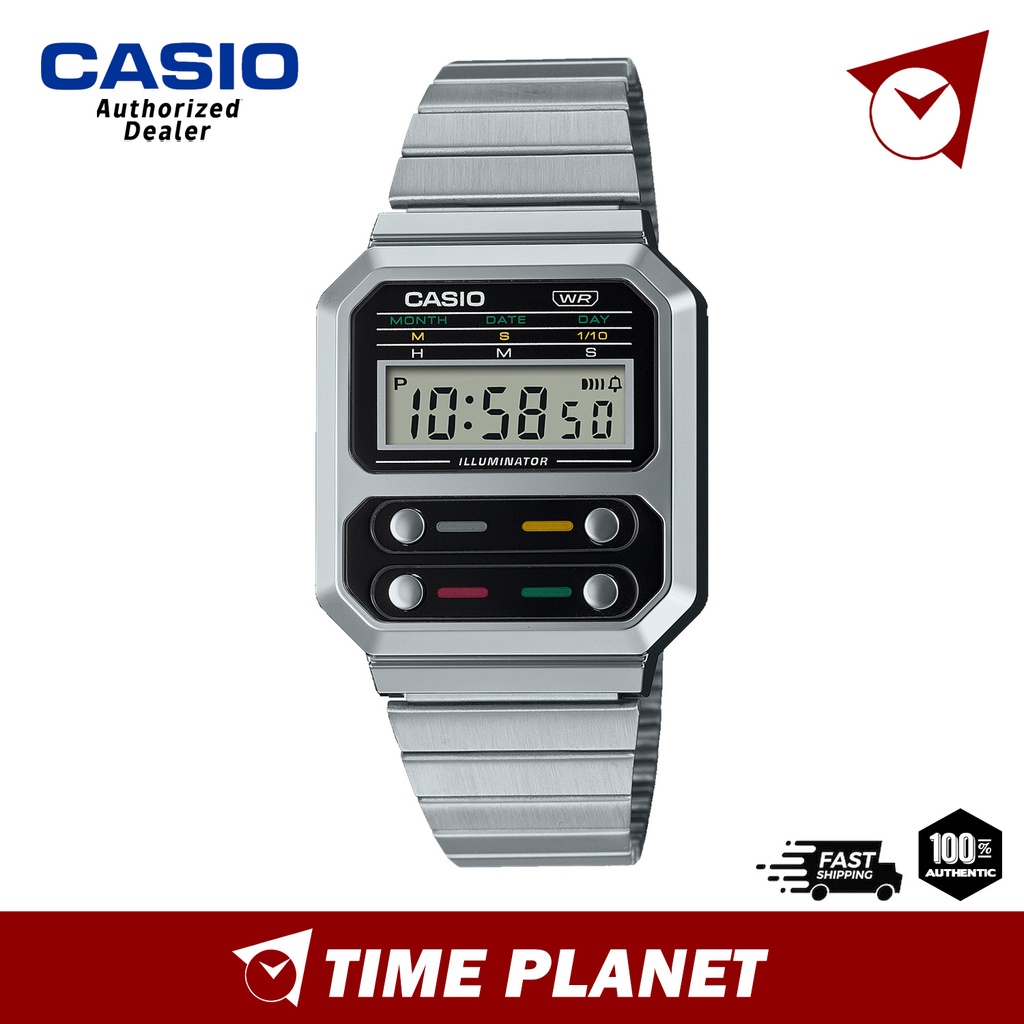 [Official Warranty] Casio Vintage Watch A100WE-1A/A100WE-1/A100WEG-9 ...