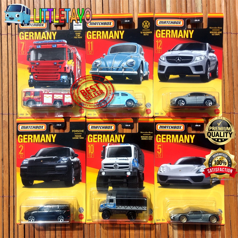 MATCHBOX GERMANY SERIES 2022 MERCEDES BENZ GLE COUPE PORSCHE CAYIENNE ...