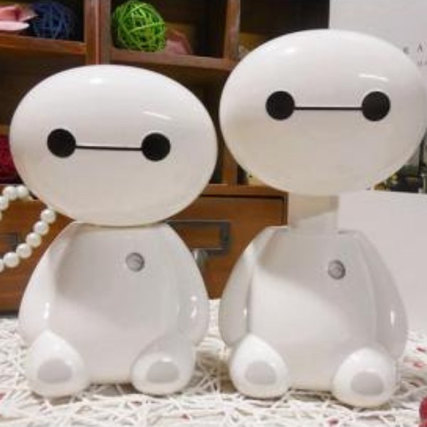 Baymax Desk Led White Big Lamp Emergency Cartoon Character Study Desk ...