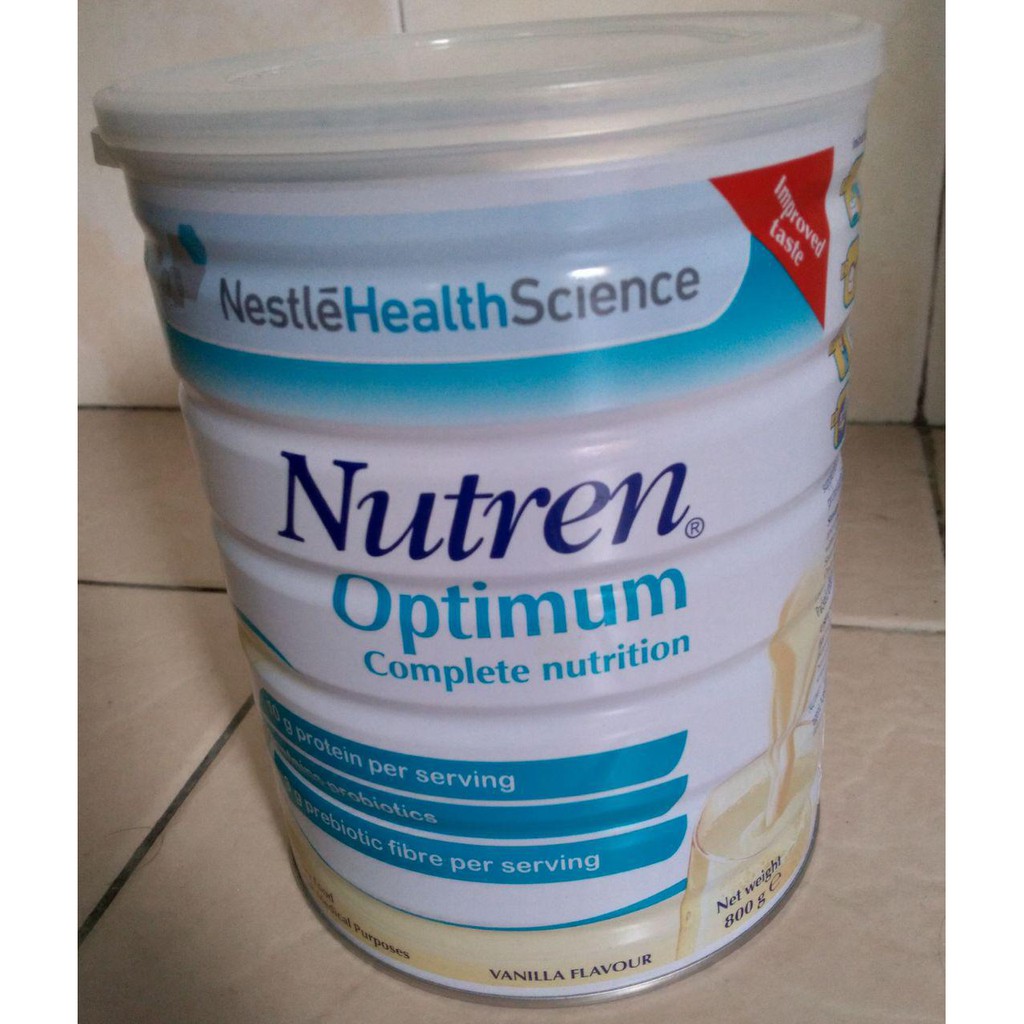 NESTLE NUTREN OPTIMUM COMPLETE NUTRITION - 800g (Vanilla Flavour) | Shopee Malaysia