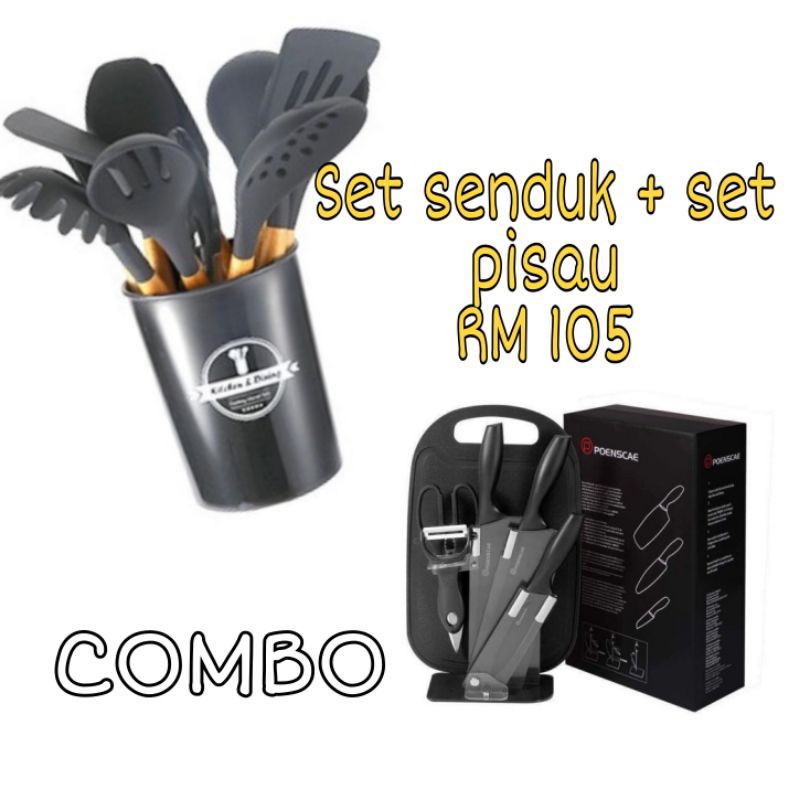 🔥🔥🔥SET SENDUK 12PCS + SET PISAU 7 IN 1 READY STOCK🔥🔥🔥 | Shopee Malaysia