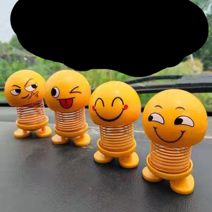 Car Ornaments Bobblehead Cute Emoji Shaking Head Doll Emoticon Pack ...