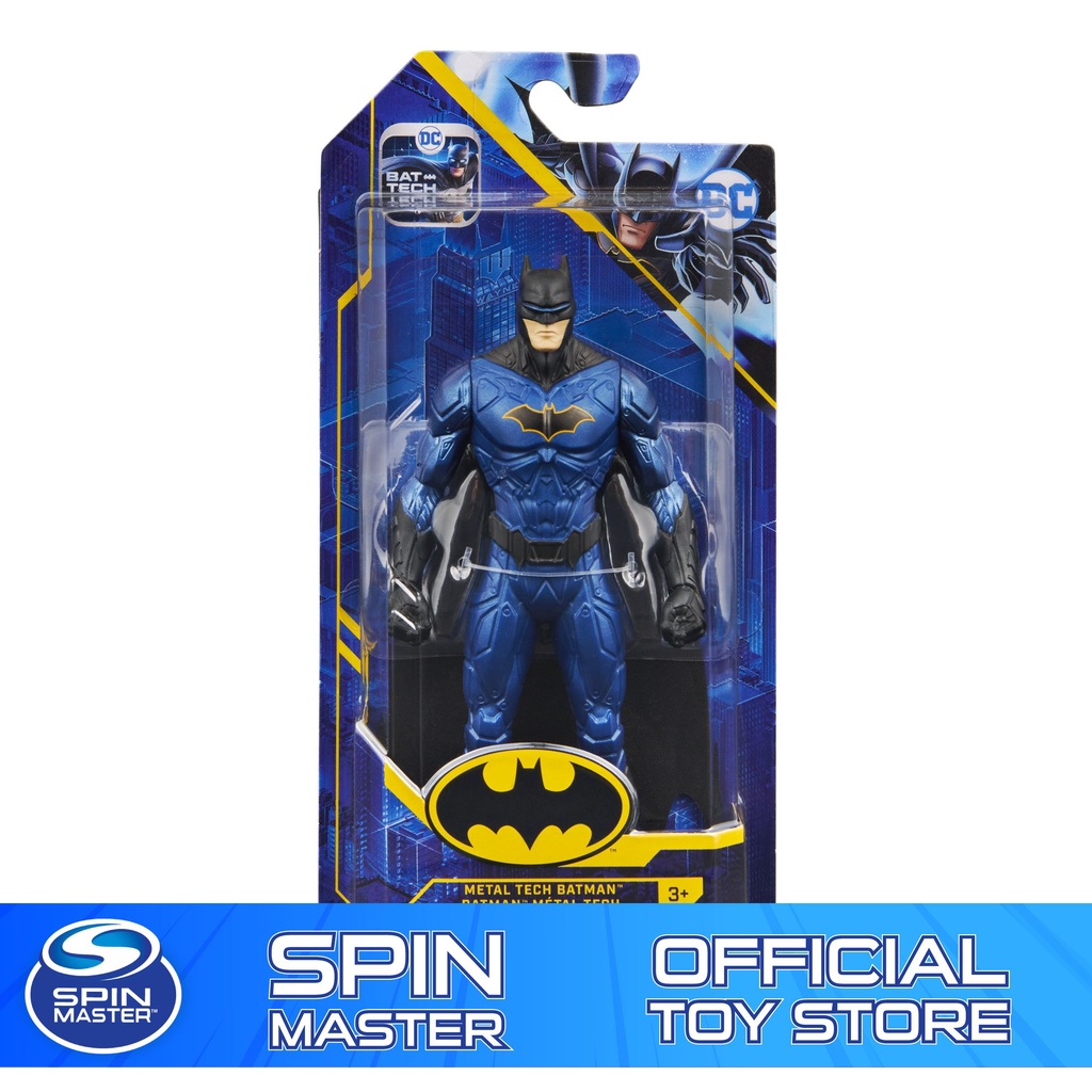 [Original] Batman 6-Inch Action Figure Metal Tech Batman Toys for Kids ...