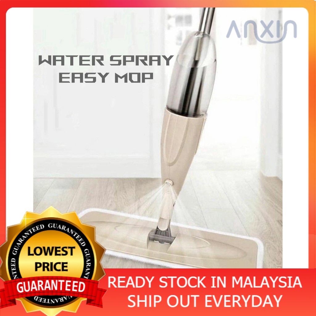 🛒FAST POS🔥Easy Spray Mop with Microfiber Pad Mop mop Lantai Microfiber ...