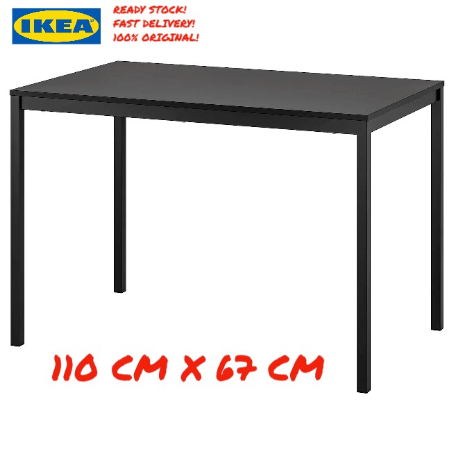 READY STOCK IKEA TARENDO Table black 110 x 67 cm dining table ikea study table ikea multipurpose table Shopee Malaysia