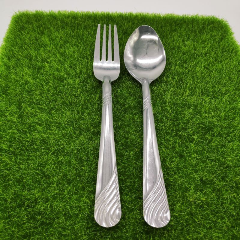 18 cm Sudu Dan Garfu | Spoon And Fork | Shopee Malaysia