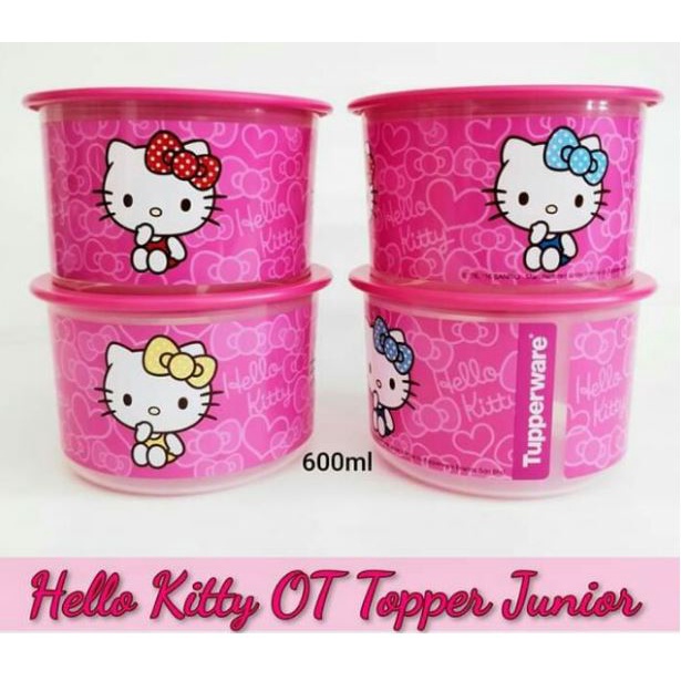 Tupperware Hello Kitty OT Topper Junior 600ml (2) | Shopee Malaysia