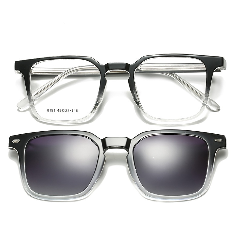 Myopia Glasses Frames Spectacles Men's Women's Retro Square Frame TR 2 ...