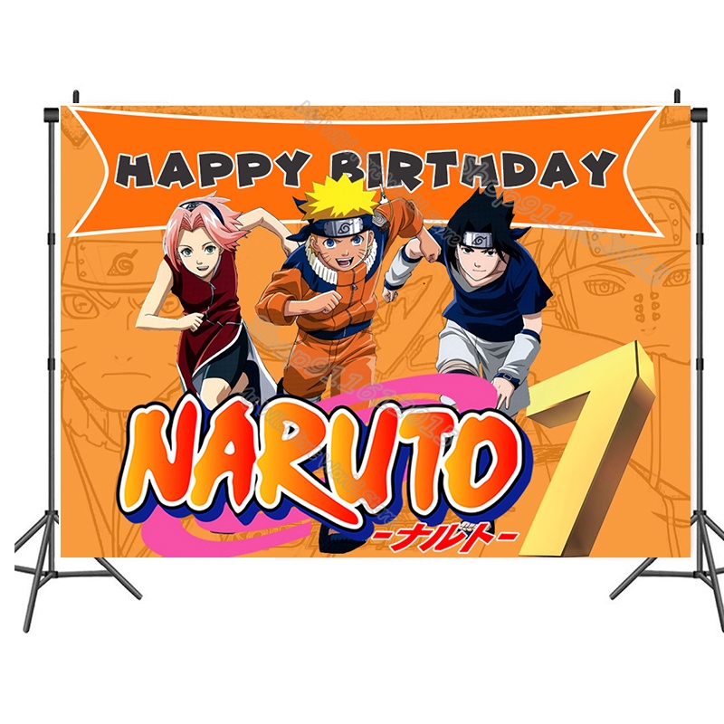 Naruto Children's Birthday Party Background Cloth Decoration Banner ...
