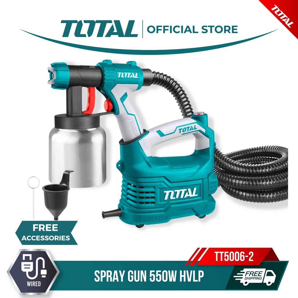 Total Spray Gun HVLP (550W) TT5006-2 | Shopee Malaysia