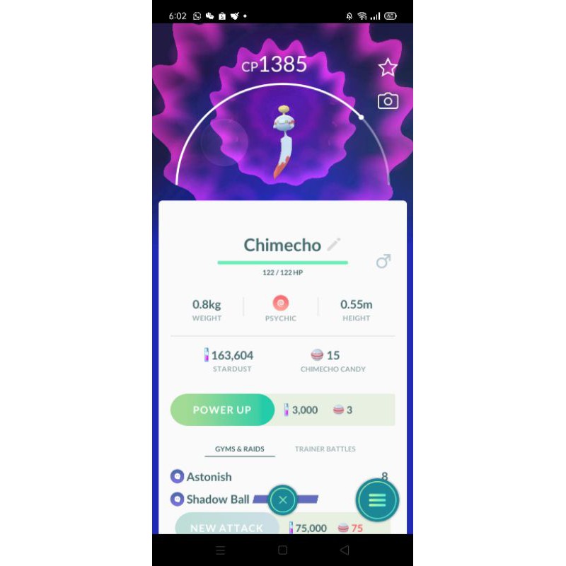 (358) Chimecho Pokemon Go Trade | Shopee Malaysia