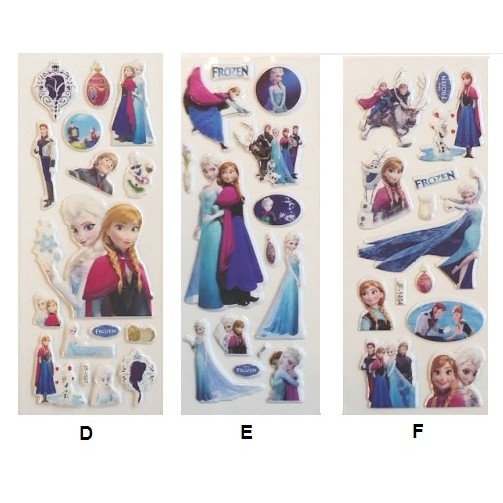 Frozen Anna Elsa 3D Sticker . | Shopee Malaysia