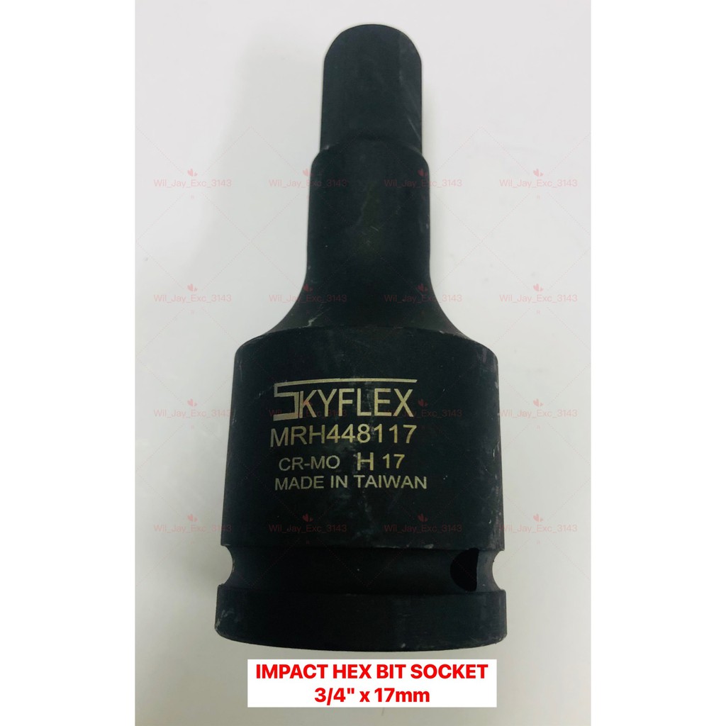 SKYFLEX MRH448 3/4" IMPACT HEX BIT SOCKET. ALLEN KEY SOCKET SINGLE SIZE ...