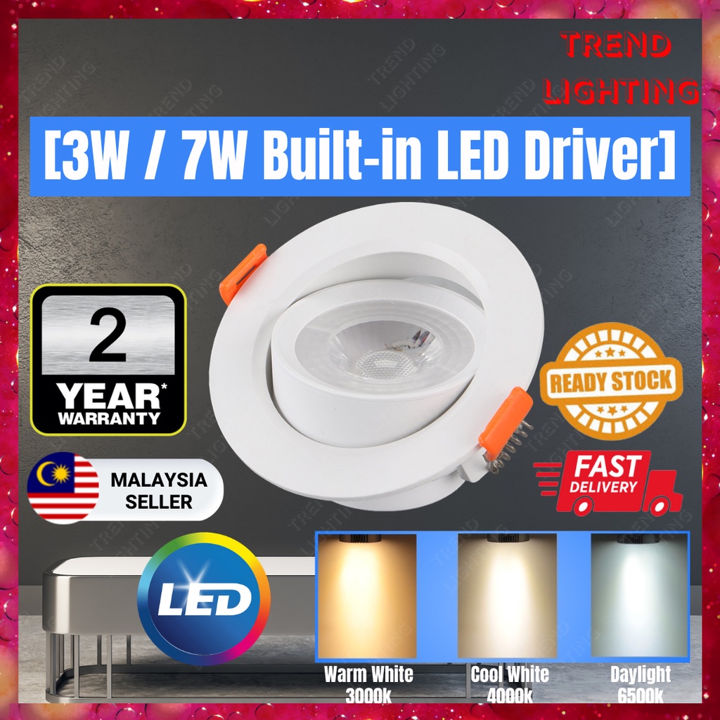 3W 7W LED Eyeball Spotlight Ceiling Light Led Downlight Spot Light Led ...