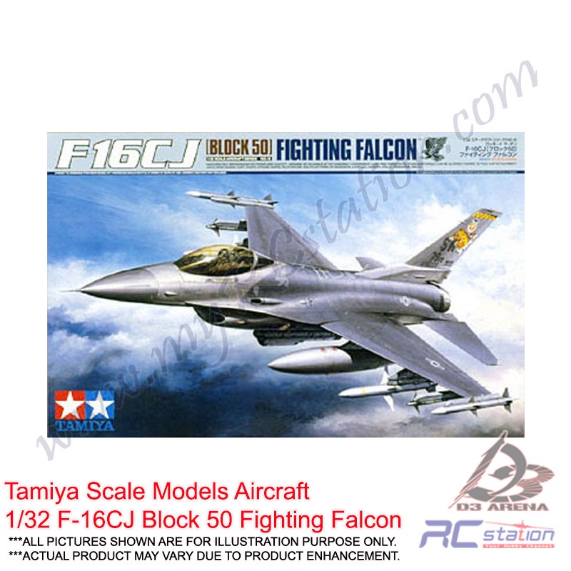 Tamiya Scale Models Aircraft #60315 - 1/32 F-16CJ Block 50 Fighting Falcon [60315] | Shopee Malaysia