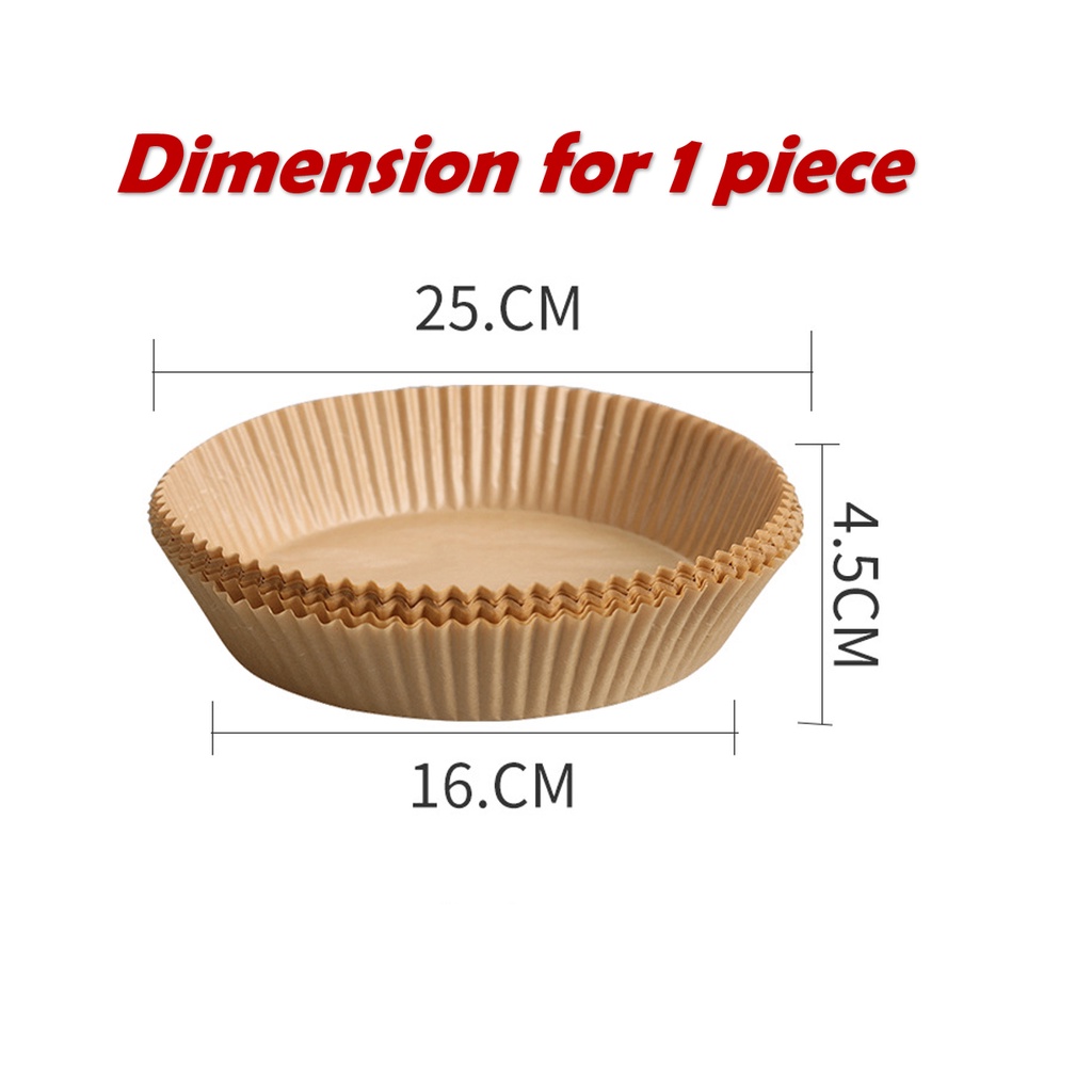 WEVE 【100 Steam Paper Dim Sum Paper】Non Stick Air Fryer Paper Steam ...