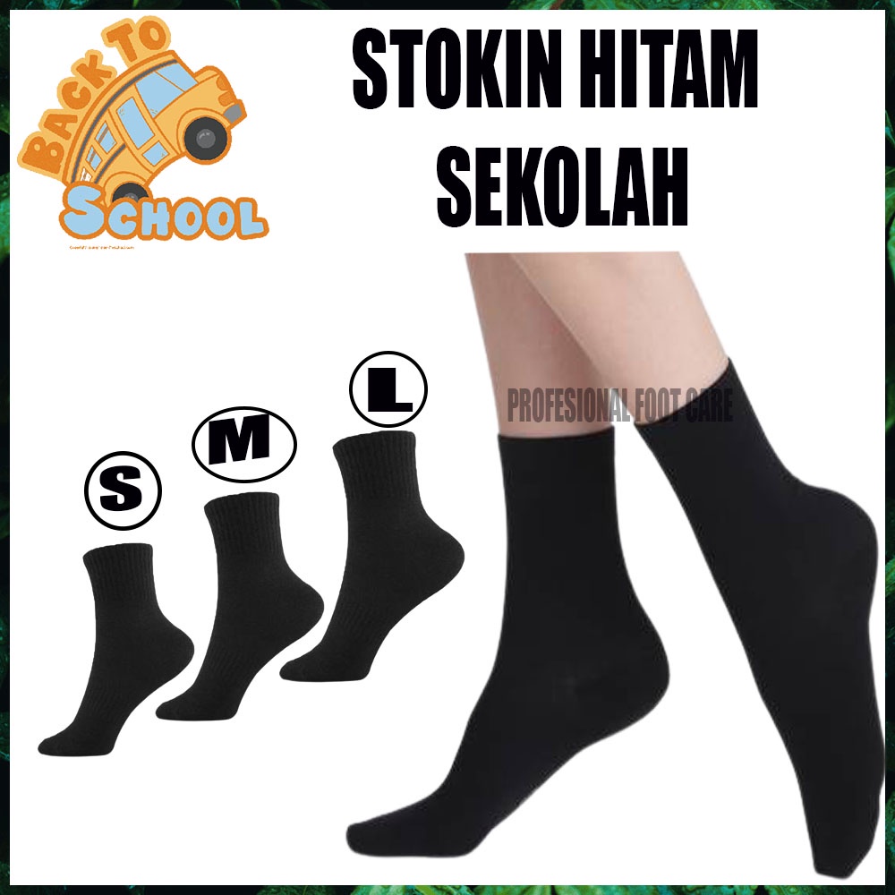 STOKIN HITAM SEKOLAH BUDAK STOKIN HITAM COTTON STOKING MURAH STOKING ...