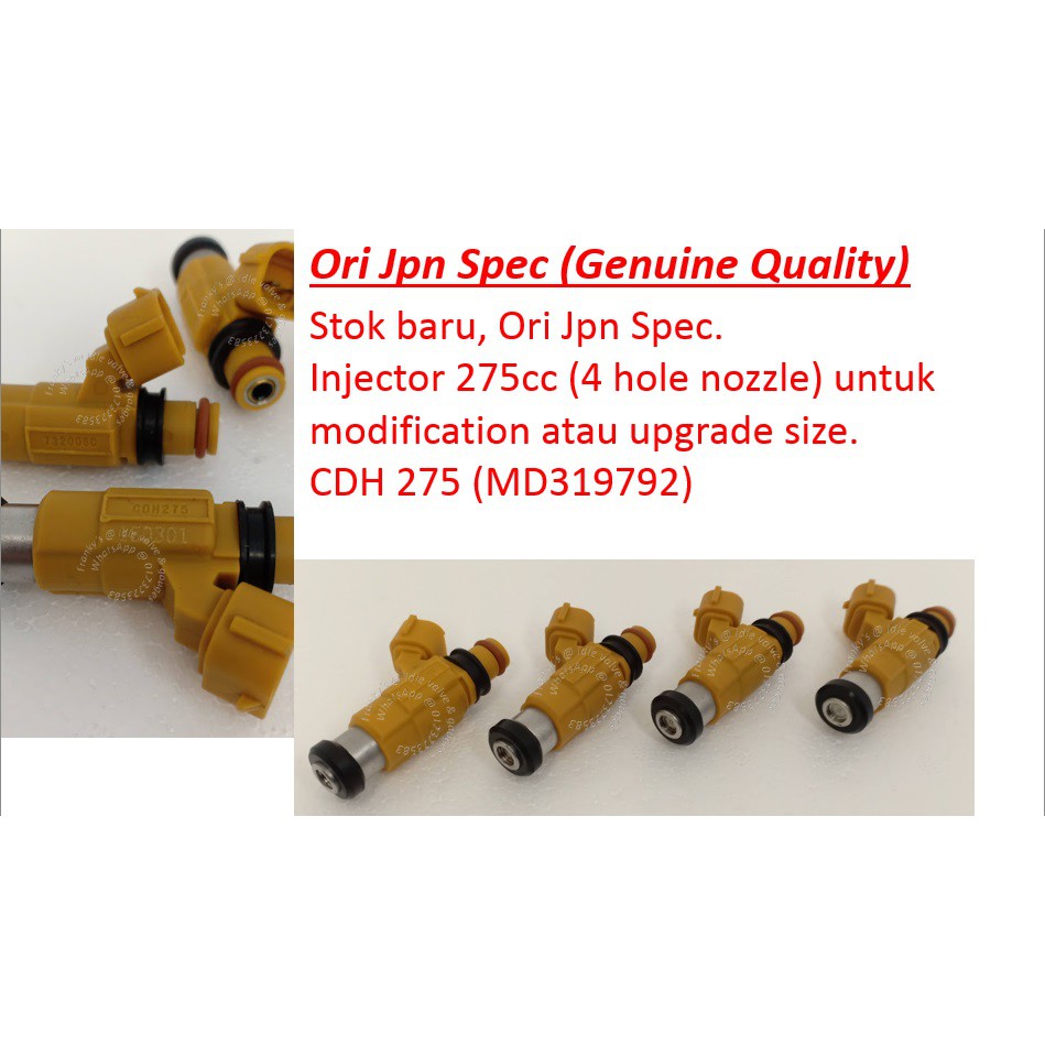 Ori Jpn Spec (Genuine Quality) Injector 275cc (4 hole nozzle) untuk ...
