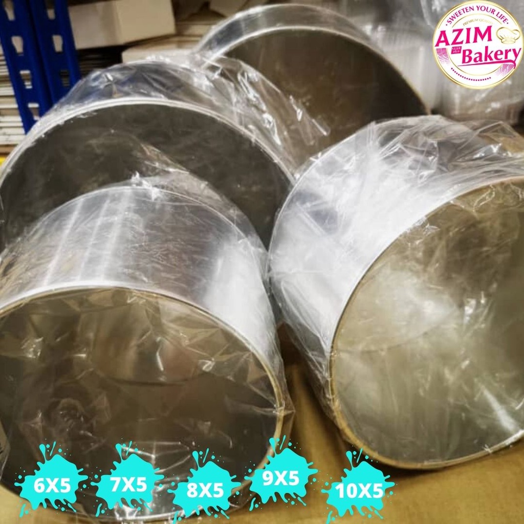 Loyang Bulat | Loyang Kek Bulat | Round Cake Mold Cake Mould Acuan Kek ...