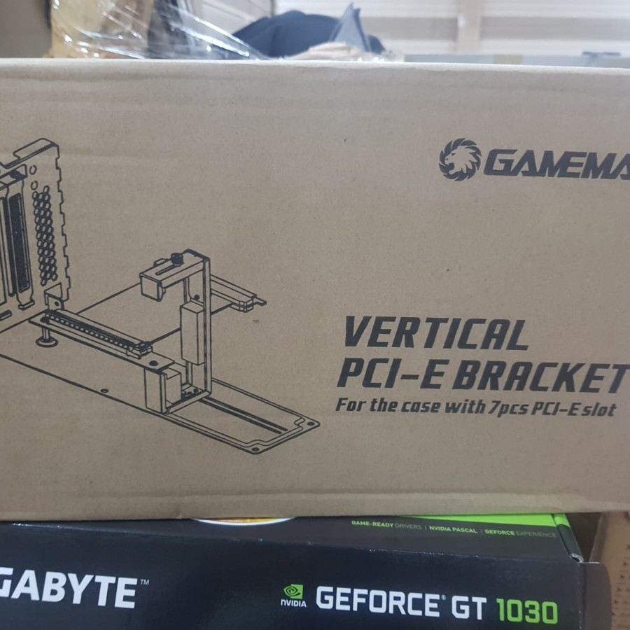 Gamemax Vertical GPU Kit with Riser and VGA GPU Holder with Cable Riser ...