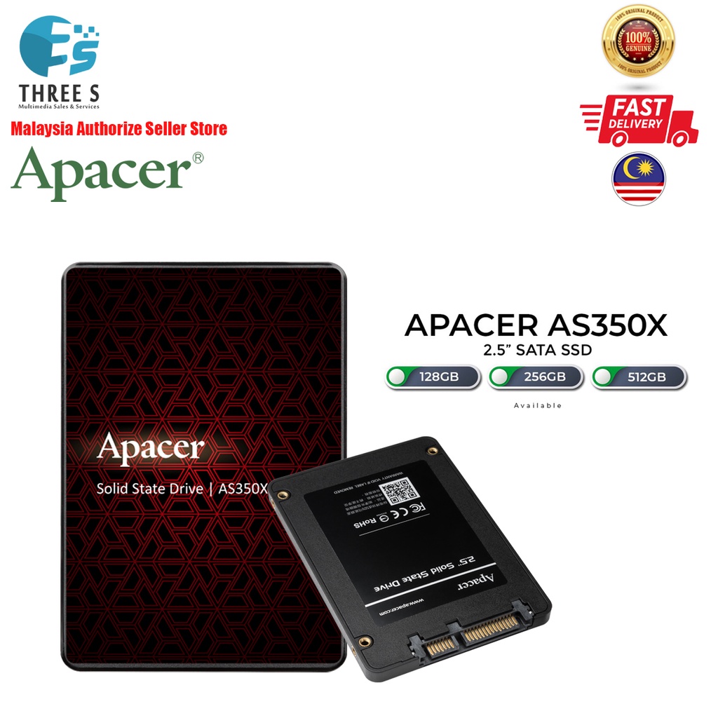 Apacer Panther SATA III SSD For Notebook/PC Desktop (128GB/256GB/512GB ...