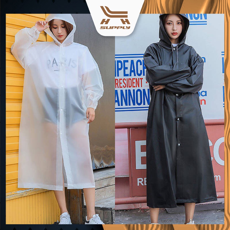 LH Raincoat Men Women Adult Portable Non-disposable PE Rain Coat Baju Hujan Motor | Shopee Malaysia
