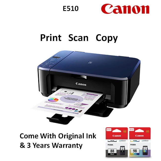 Canon PIXMA E510 All in One Inkjet Printer | Shopee Malaysia