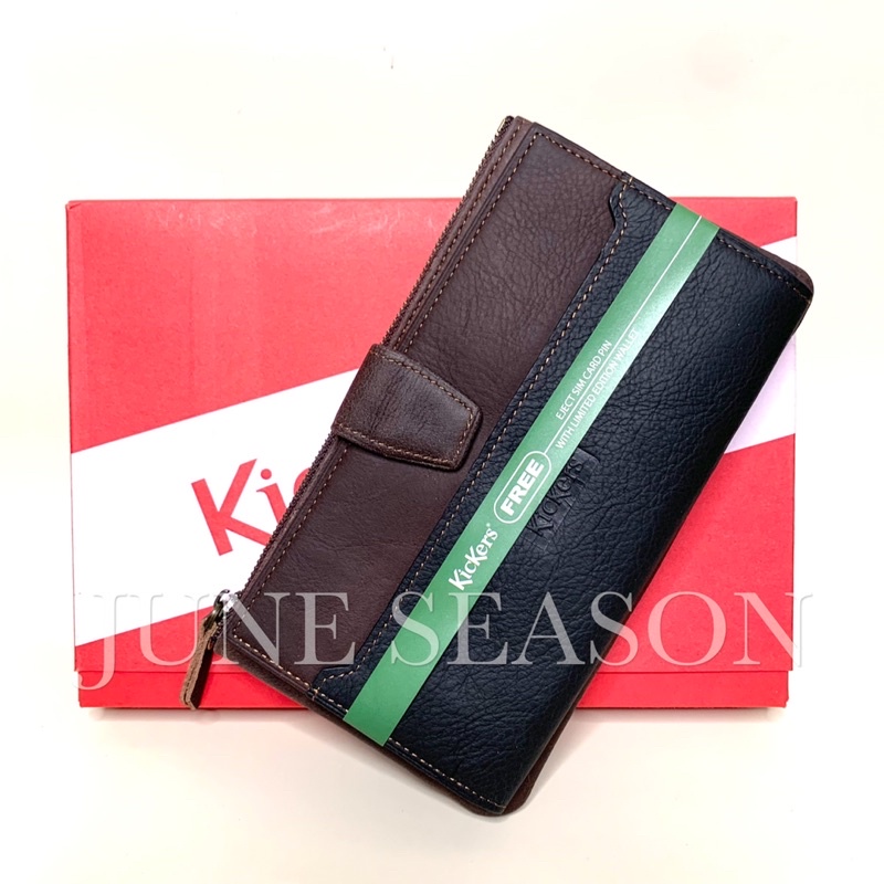 Kickers Long Wallet Genuine Leather 100% Original BPM 51534 | Shopee ...