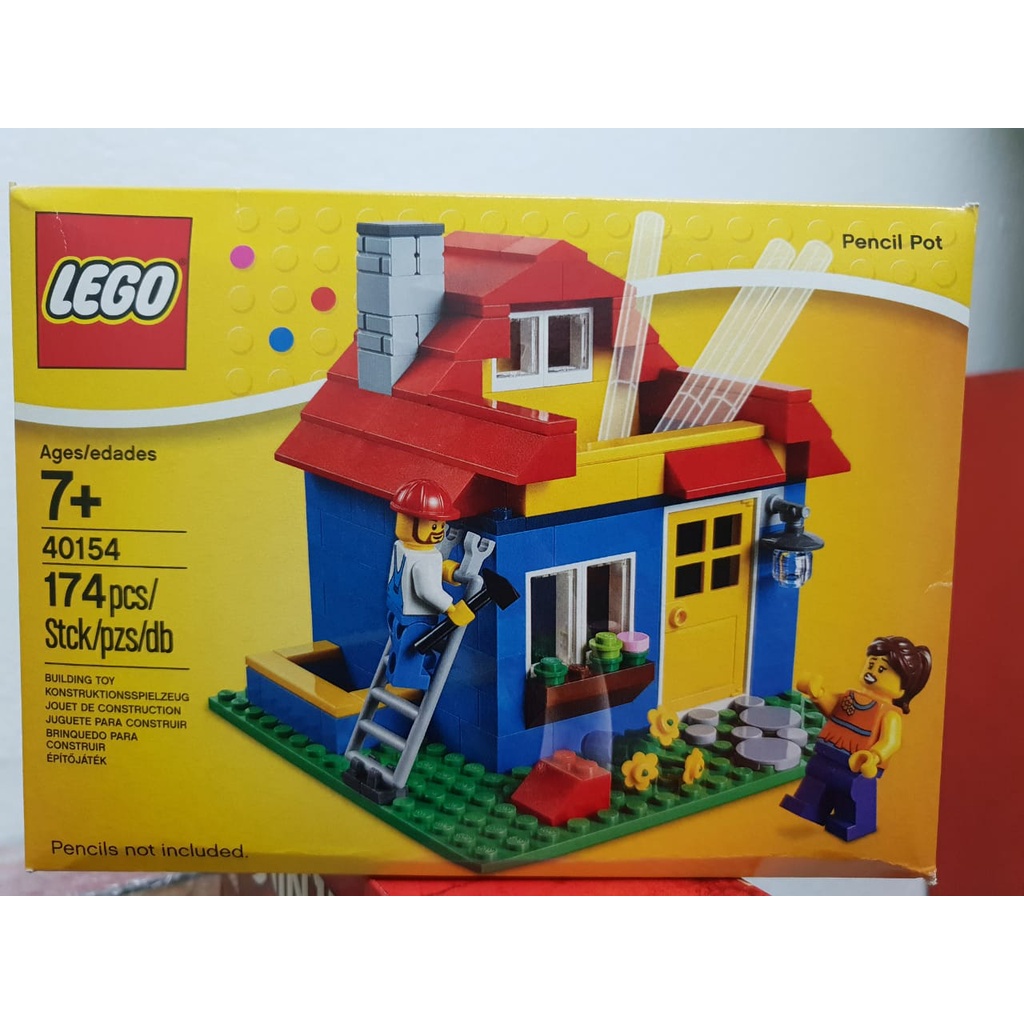 Lego Desk Accessory 40154 Iconic Pencil Pot (NEW) | Shopee Malaysia