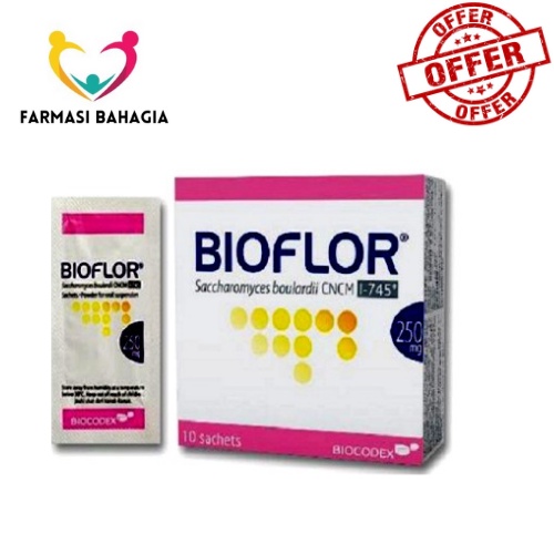 [ Exp 5/2027 ] BIOFLOR 250MG SACCHAROMYCES BOULARDII SACHETS 10'S - For ...