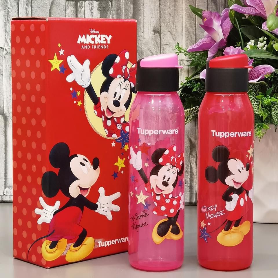(Ready Stock) Tupperware Mickey & Minnie Eco Bottle 500ml | Shopee Malaysia