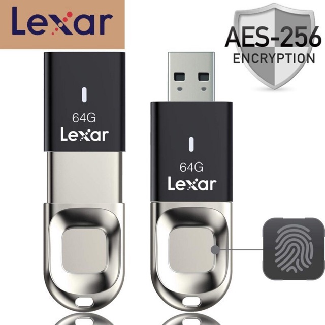 Lexar JumpDrive FingerPrint F35 USB 3.0 Flash Drive~ 128/256GB | Shopee ...