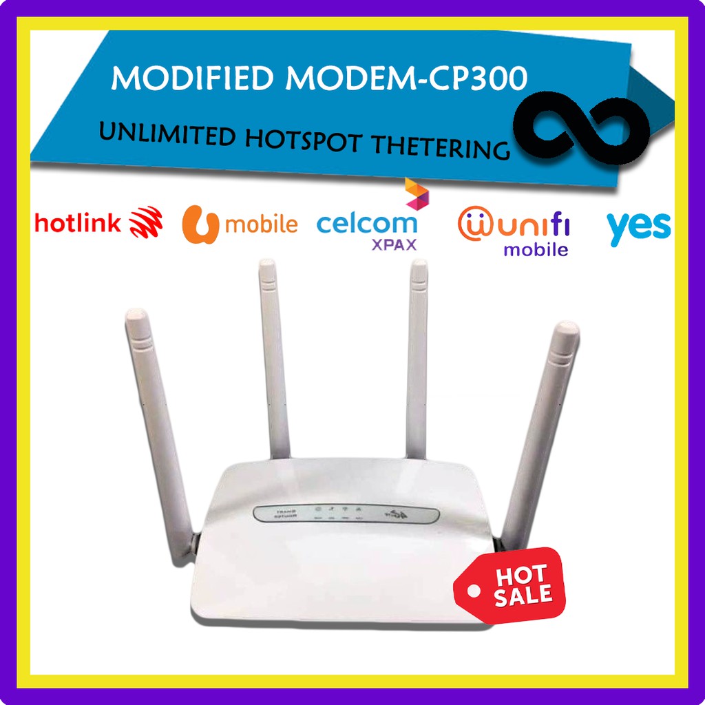 Modified CPE LTE Router Modem CP300 Unlimted Hotspot Band Better Than ...