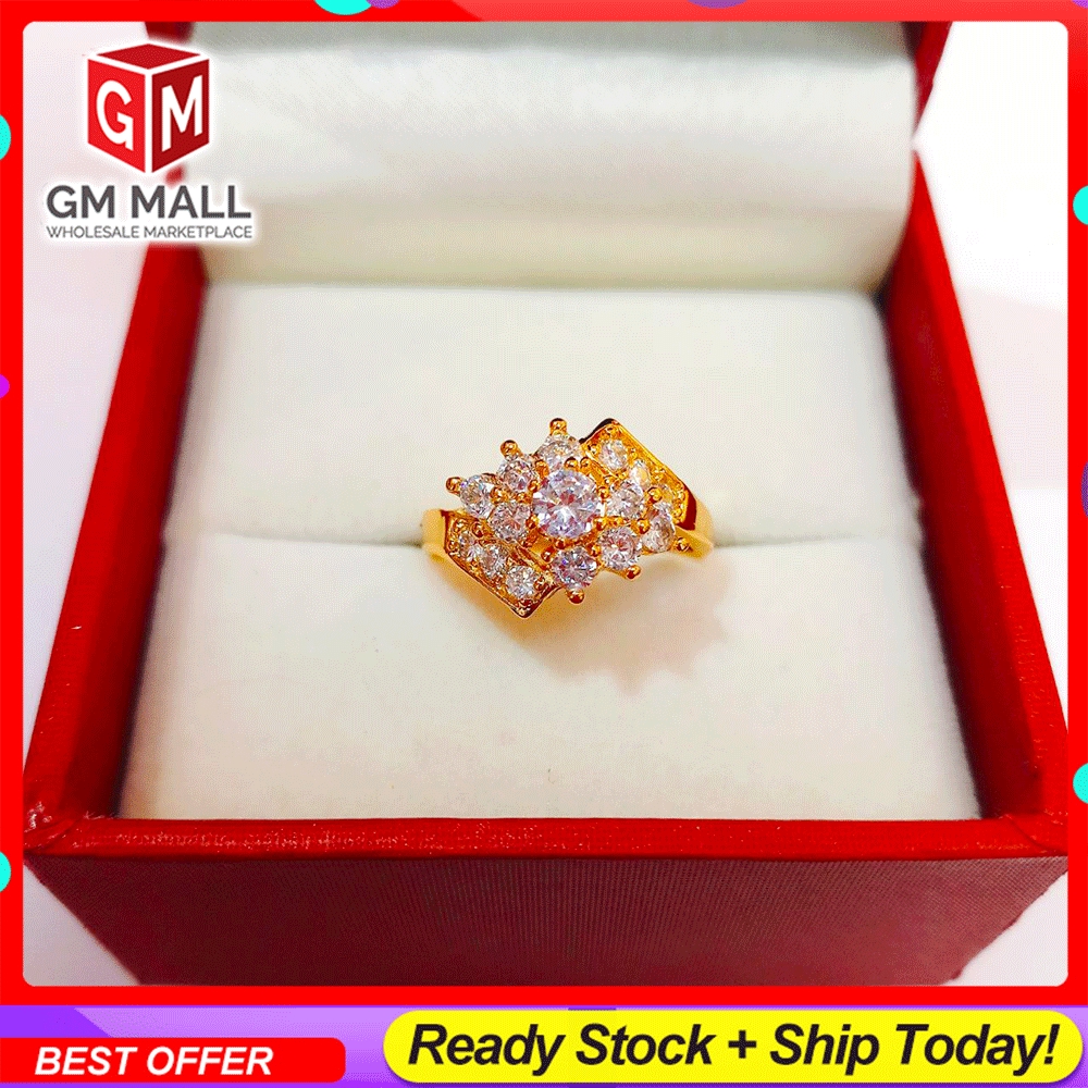 Cop 916 Emas Bangkok Emas Korea GM Mall Ring Gold Plated - Cincin Emas ...