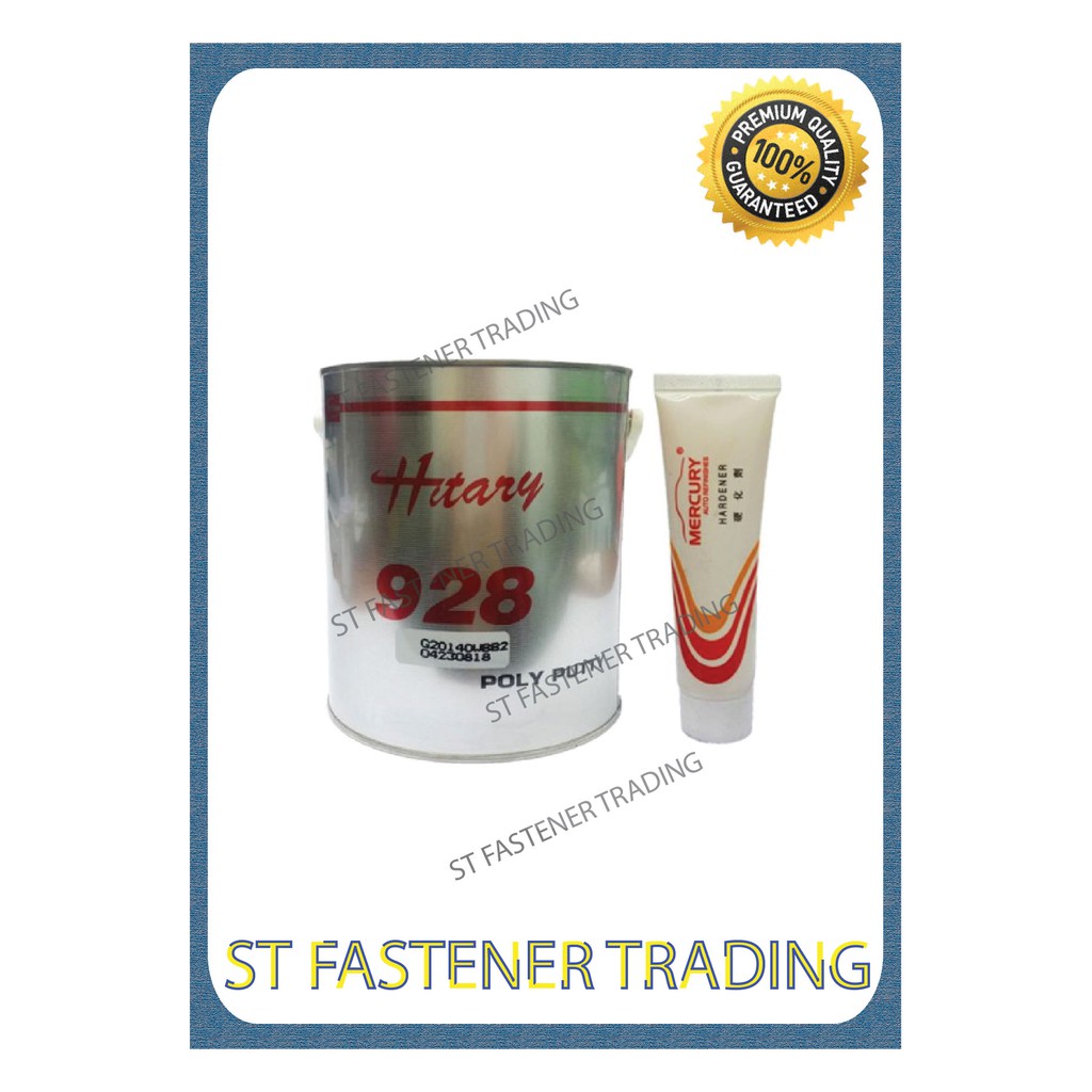 NISSAN HITARY 928 Poly Putty With Hardener 4Kg (Grey / Brown) | Shopee ...