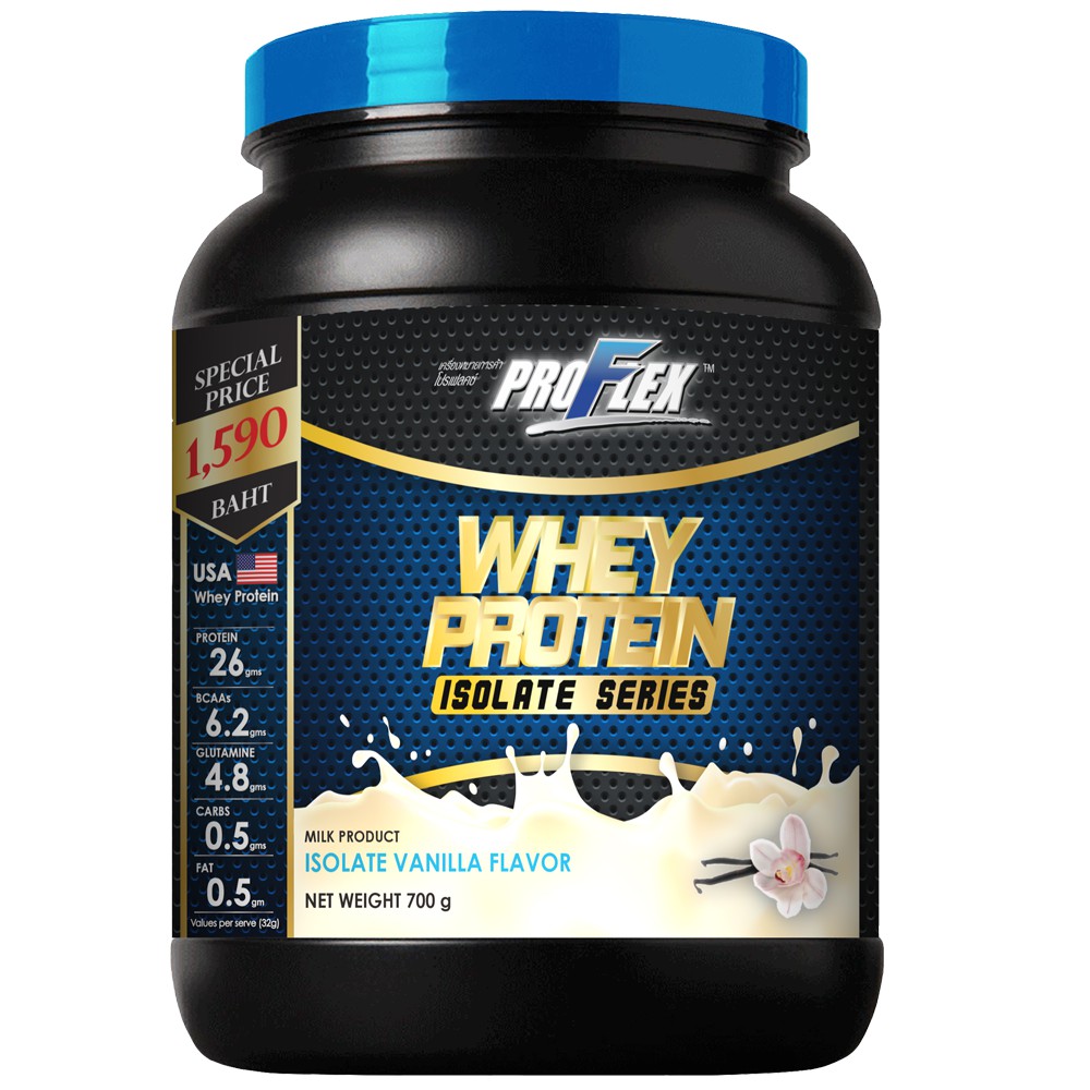 Proflex Whey Protein Isolate Vanilla flavor 1 Can 700 g | Shopee Malaysia
