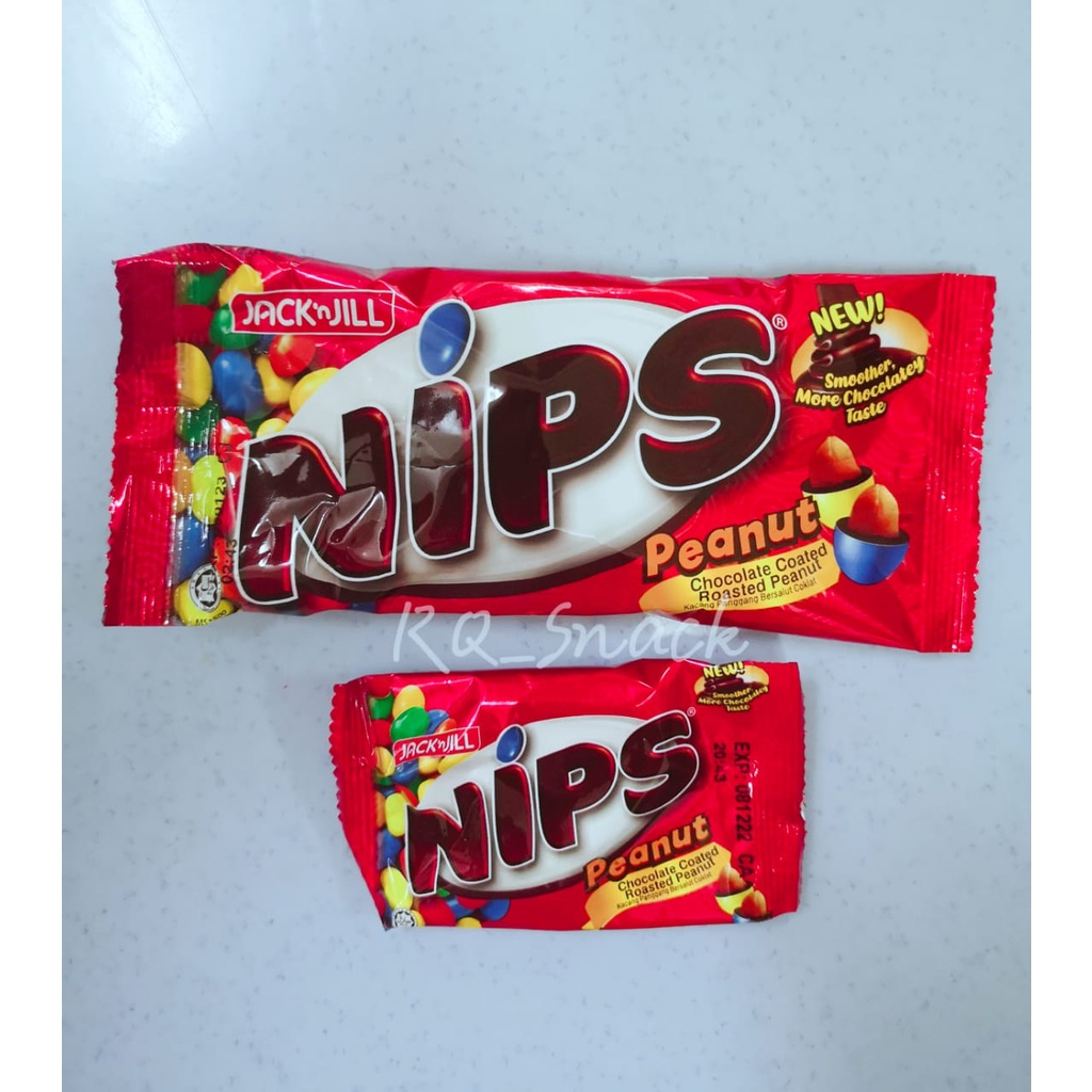 Nips Chocolate Peanut 70g / 13g (1pkt) | Shopee Malaysia