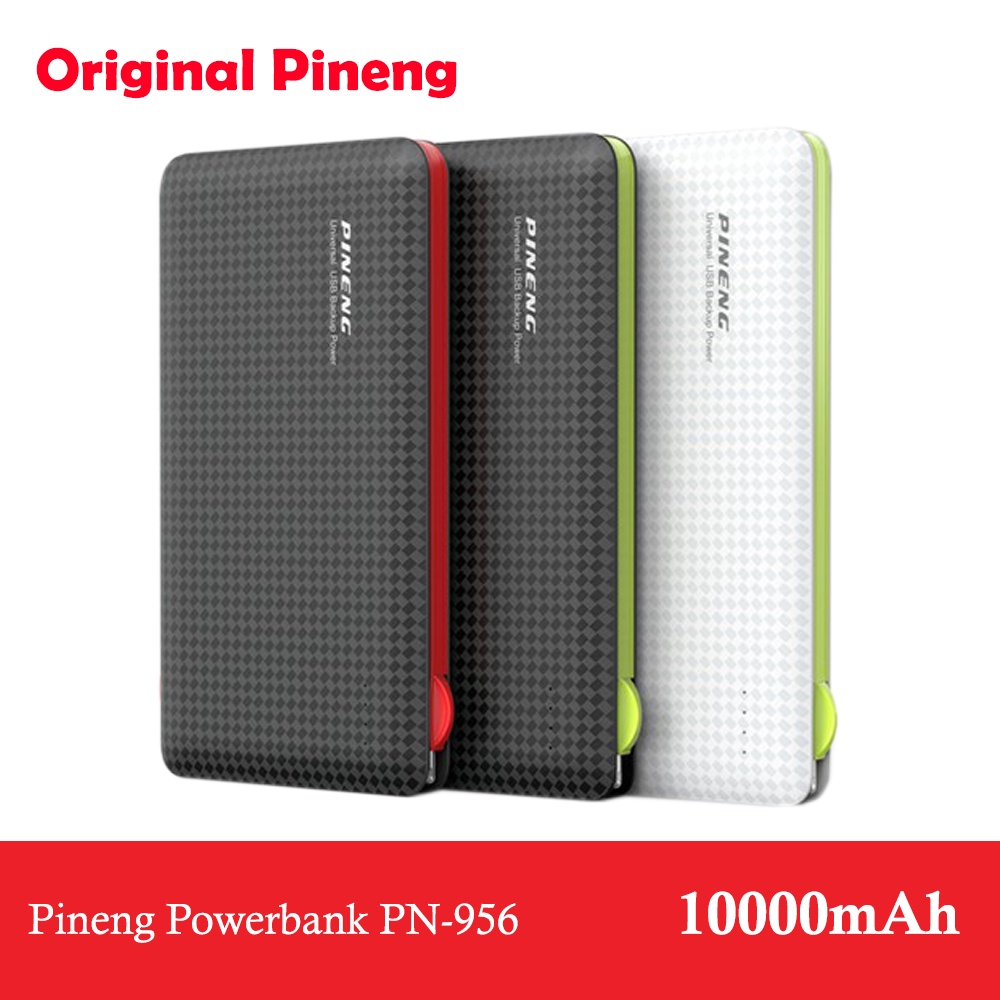 [ORIGINAL] Pineng Powerbank PN956 - 10000mAh Lithium Polymer IC ...