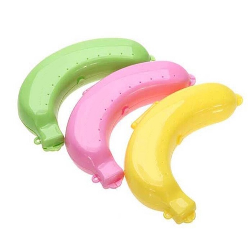 Cute 3 Colors Fruit Banana Protector Box Holder Case Lunch Container ...