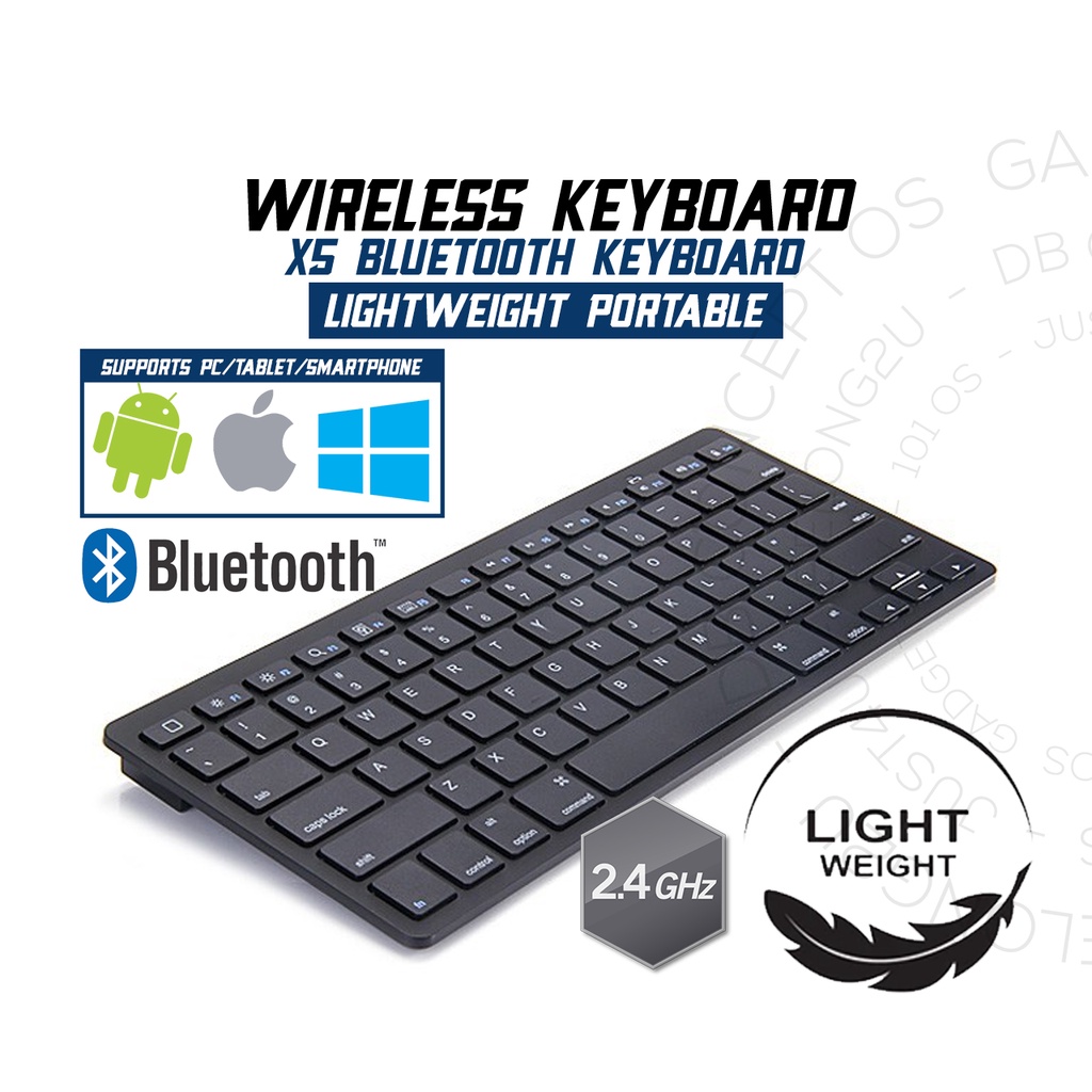 PROFESSIONAL ULTRA-SLIM WIRELESS KEYBOARD BLUETOOTH KEYBOARD X5 ...