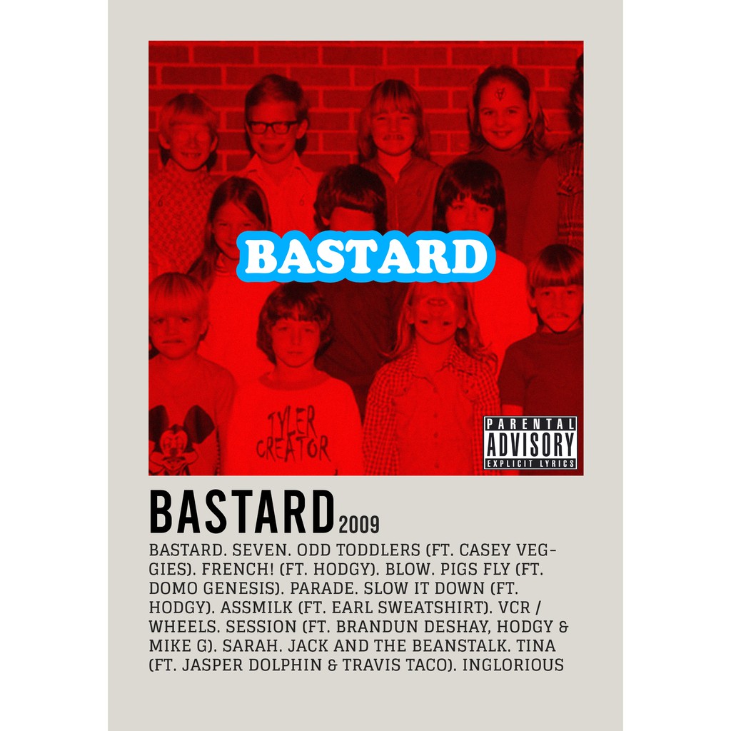 【READY STOCK】Aesthetic Poster Wall Bastard album by Tyler, the Creator ...