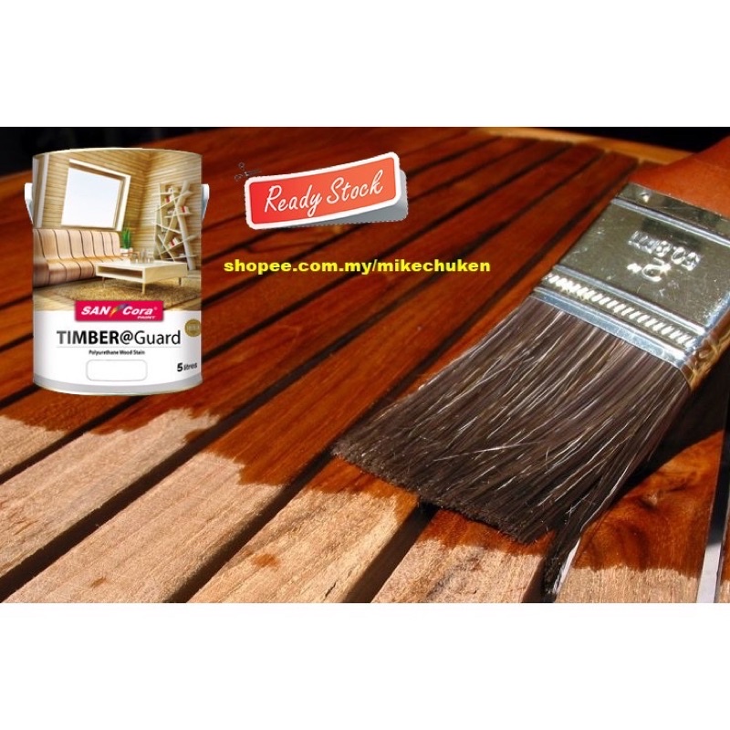 Cheapest Sancora Timber Guard Wood Varnish Shellac cat kayu Paint 5 ...