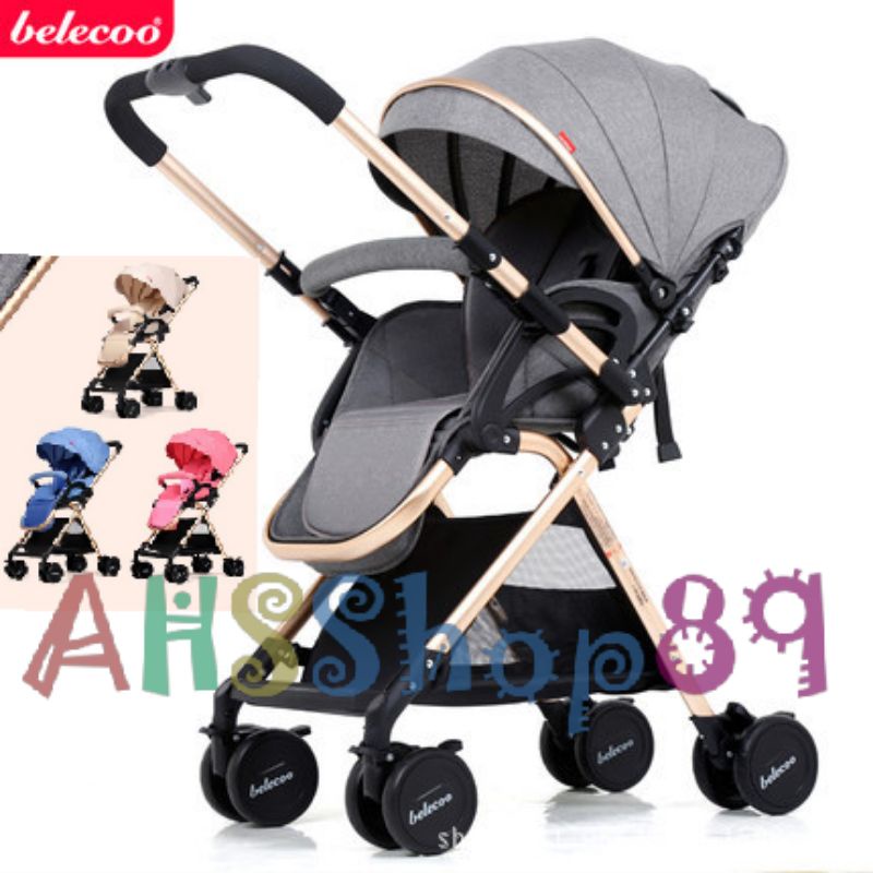 🚘 BELECOO 💖 BABY STROLLER LIGHT WEIGHT TWO FACING PORTABLE | Shopee ...