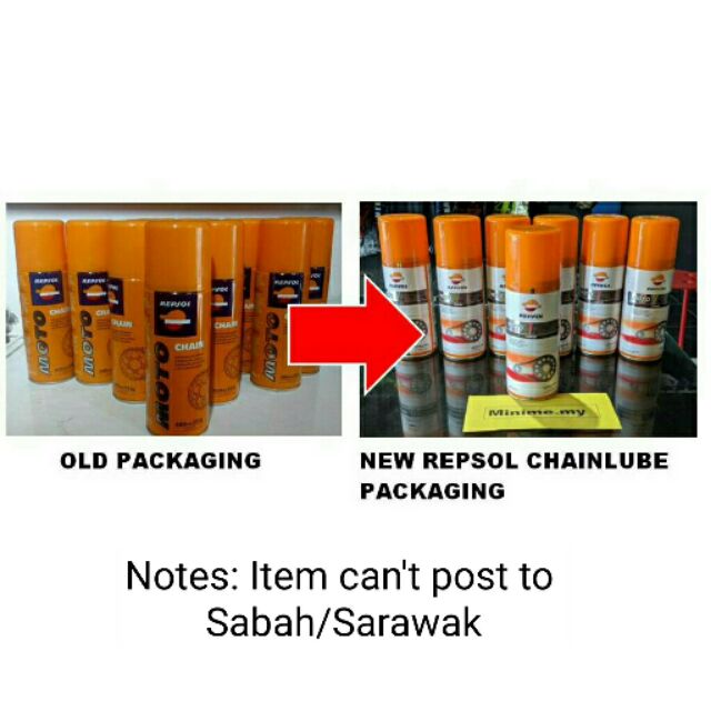 Repsol Chain lube minyak rantai motor 125zr Y150 Y15zr rs150 rs150r ...