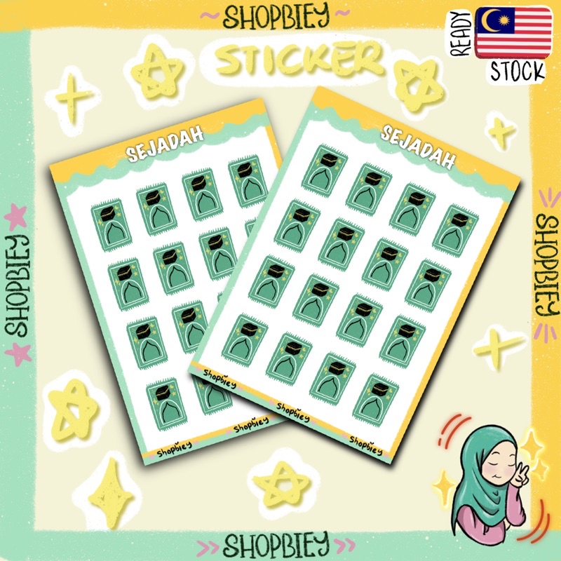 SEJADAH planner Sticker sheet islamic muslim daily planner tracker ...