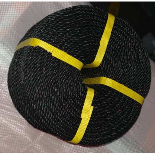 6MM PE ROPE TALI PE NYLON WARNA (Hitam + Bitik Merah),3.6kg/roll,200mtr ...