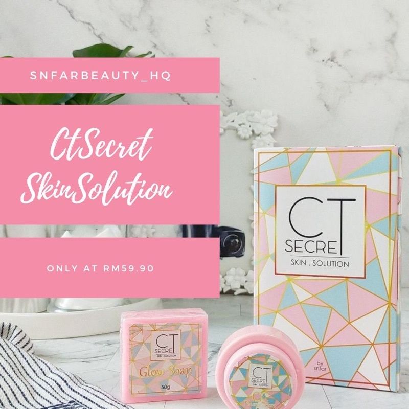 SET CT SECRET SKIN SOLUTION (GLOW SOAP, CC FOUNDATION) | Shopee Malaysia