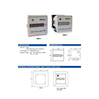 CAMSCO hour run meter HM-1 AC220-240V | Shopee Malaysia