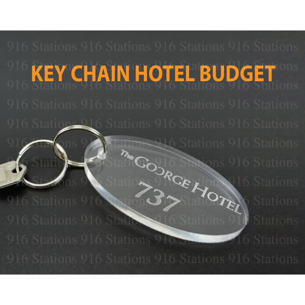Quality Engraving Keychain Acrylic / Keychain Nama Ukiran Oval Panjang ...